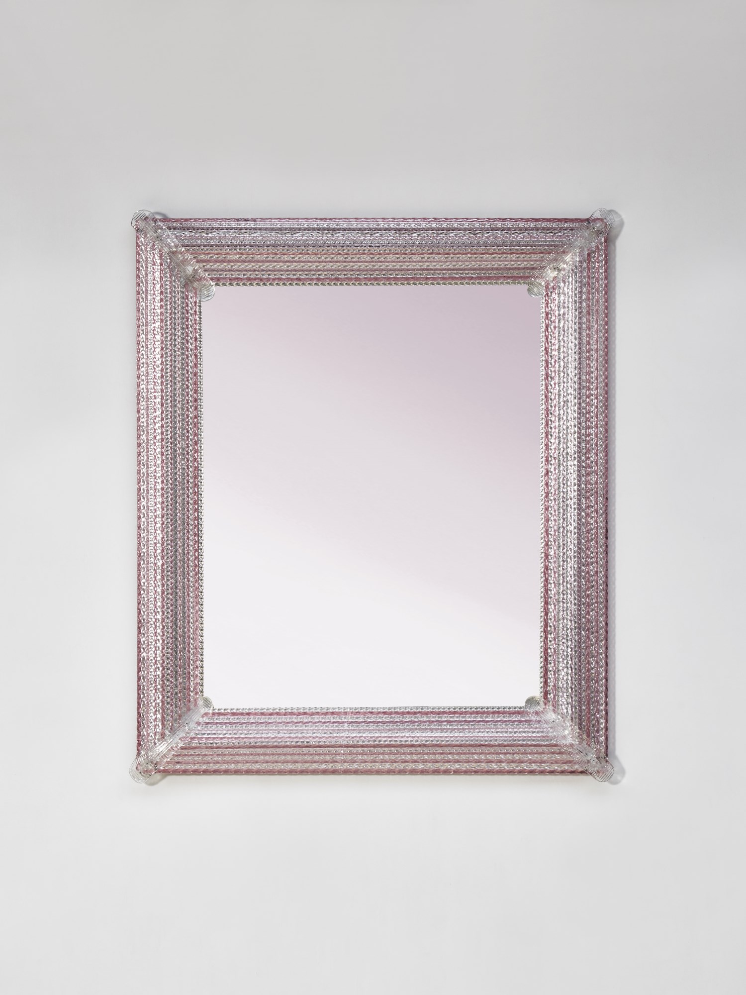 Pink Murano mirror - Renaissance London